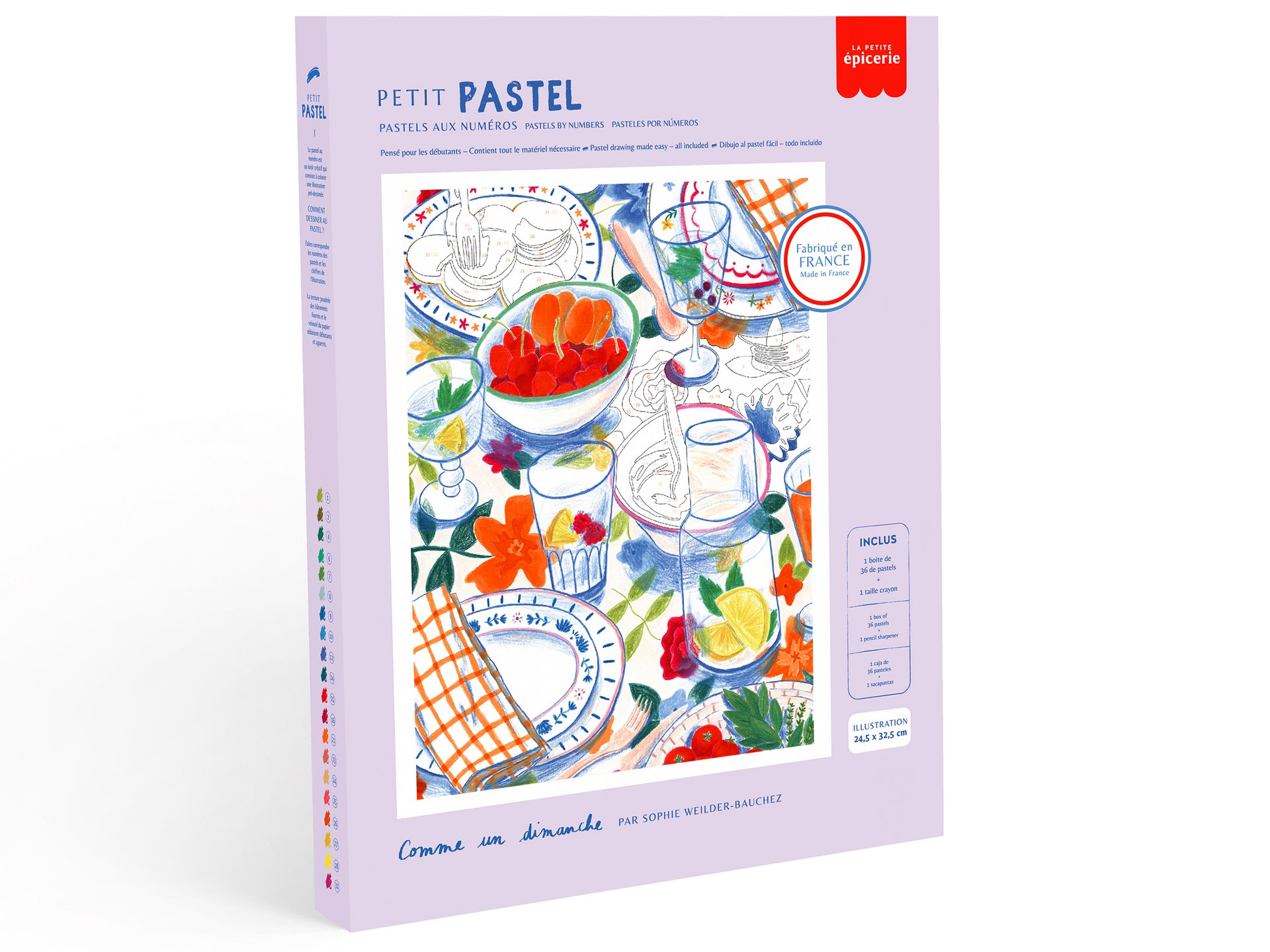 Petit Pastel Comme un dimanche : kit de pastels aux numéros – La Petite ...