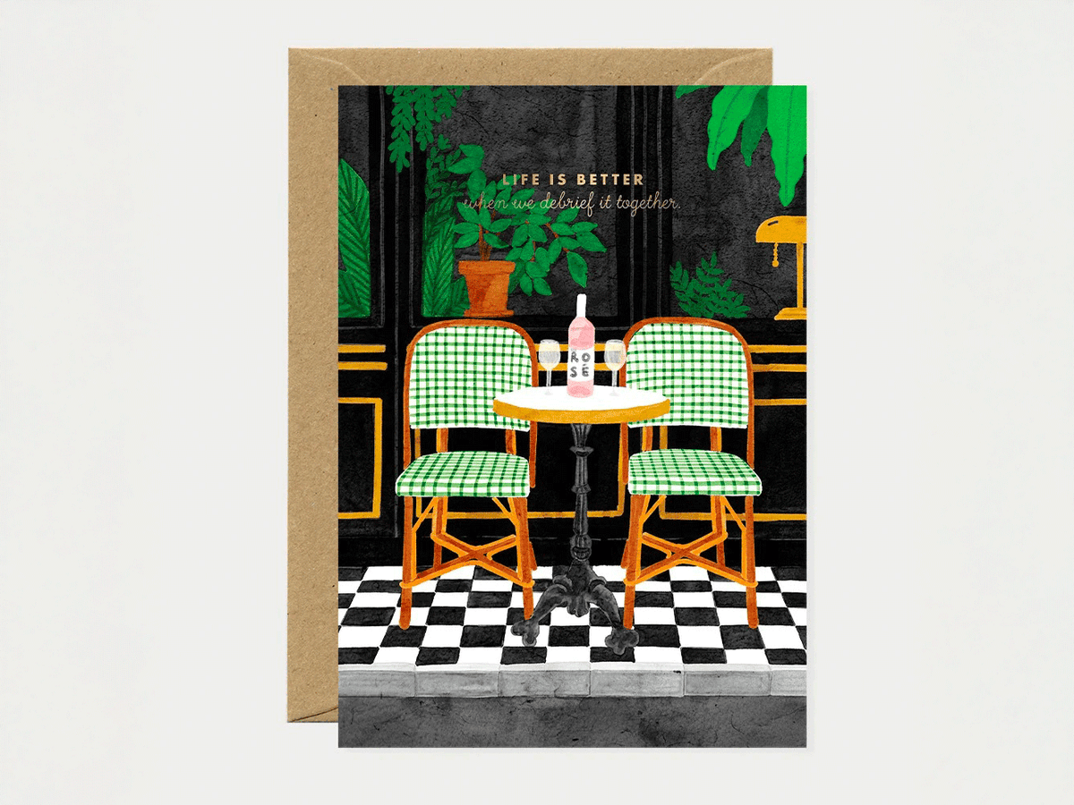 Carte Life Is Better avec dorure - ATWS – La Petite Epicerie